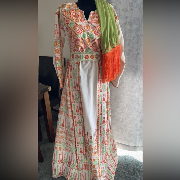 Other | Palestinian Thob With Belt And Scarf | Poshmark